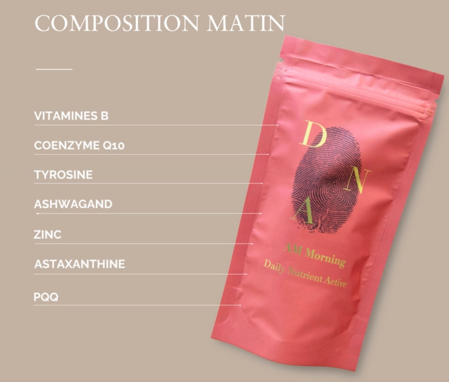 DNA AM - Food Supplement for Energy & Concentration Day – Maison Epigenetic